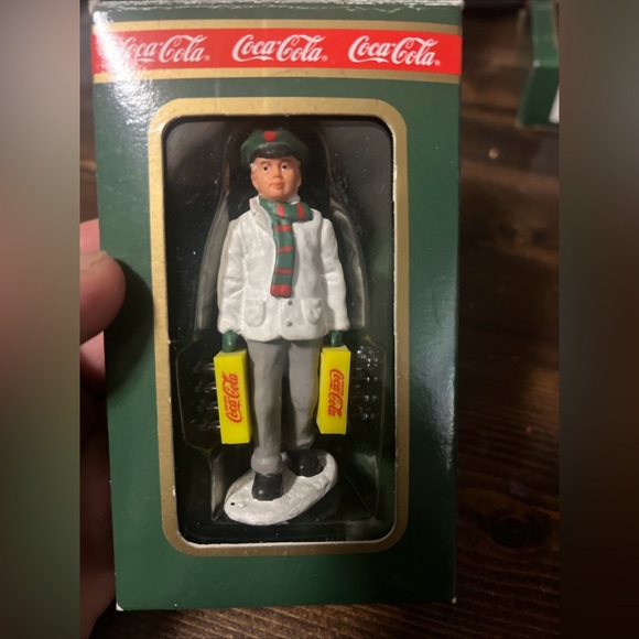 Coca Cola | Holiday | Vintage Coca Cola Holiday Figurine In Green And ...